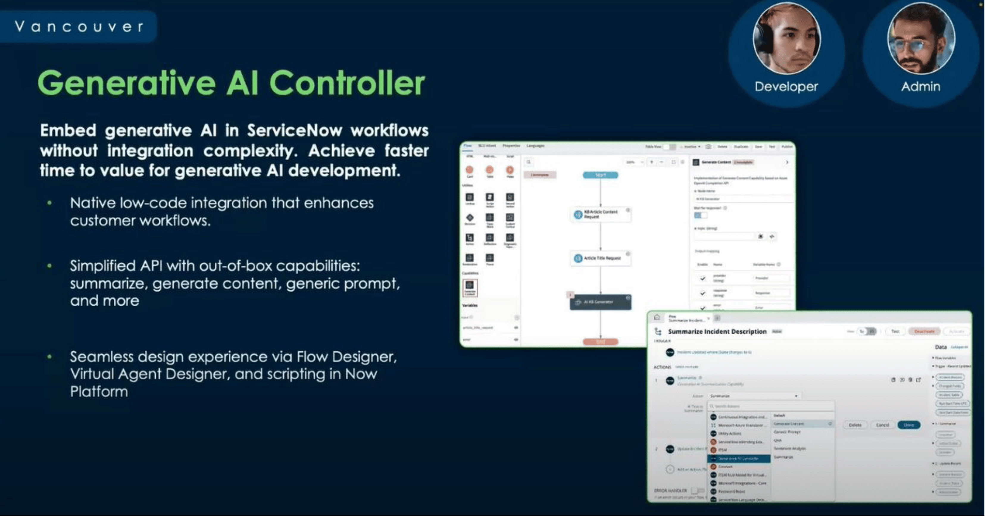 ServiceNow's Vancouver Release - Accelerate Time-to-Value with Generative AI Controller
